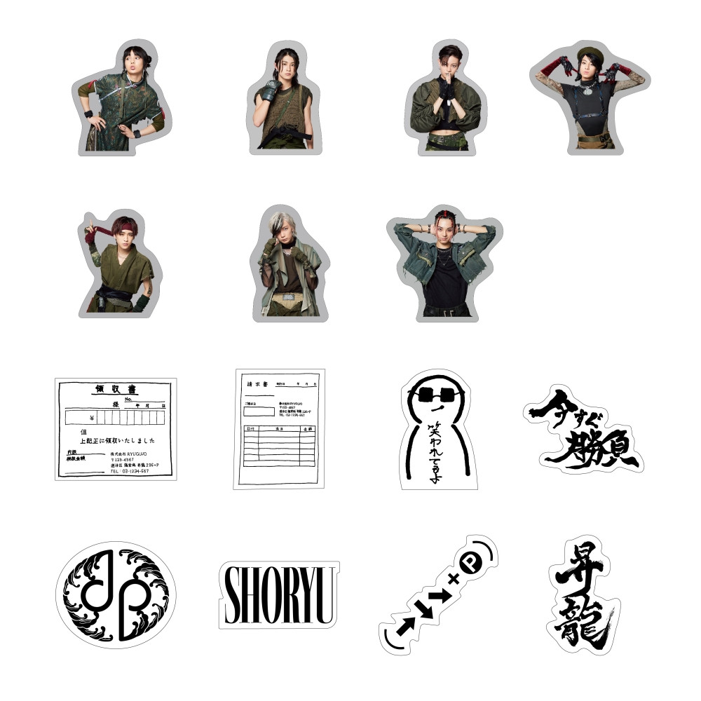 ステッカーセット- SHORYU - | 龍宮城 OFFICIAL SHOP｜龍宮城 公式グッズ通販サイト